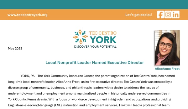 News & Views – Tec Centro York